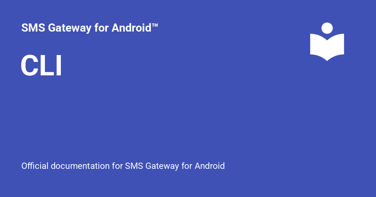 CLI - SMS Gateway for Android™